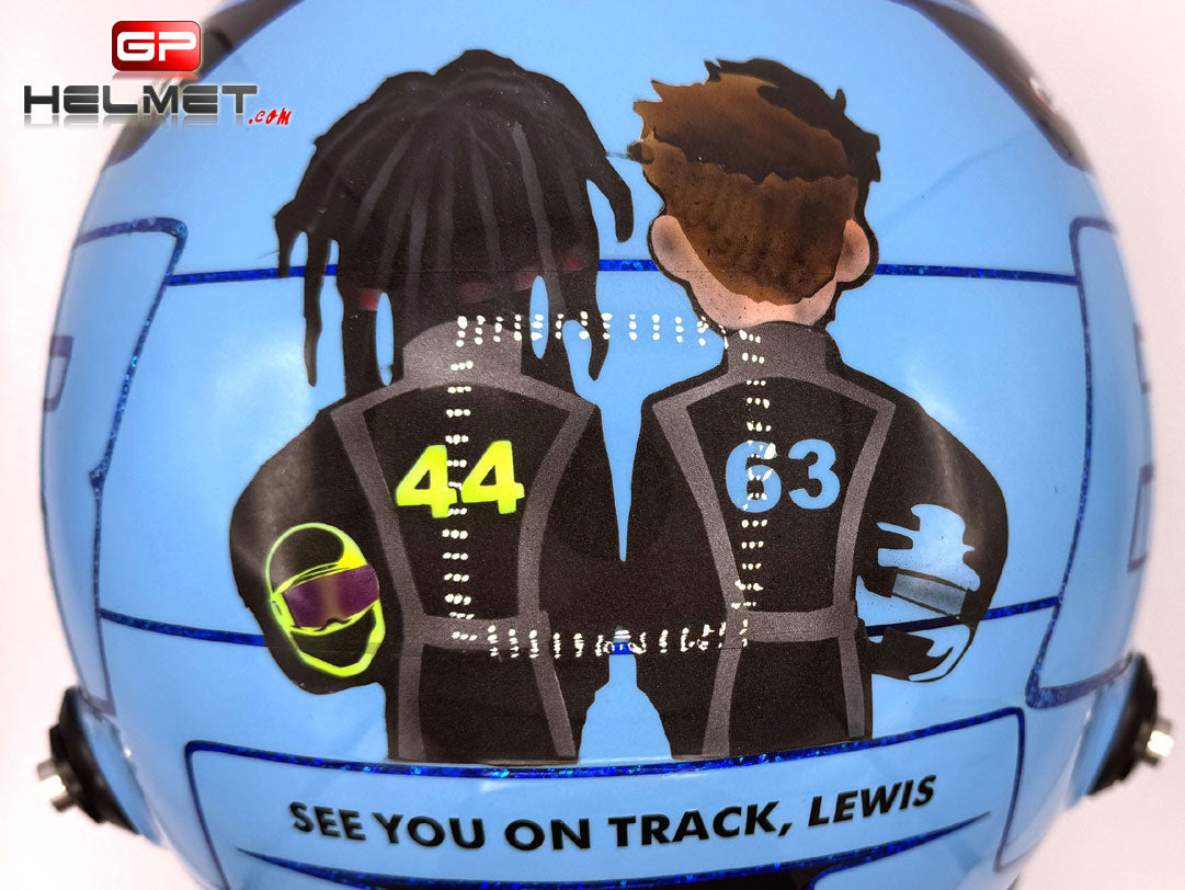 George Russell 2024 F1 Helmet Hamilton Tribute / Mercedes F1 – GPHelmet