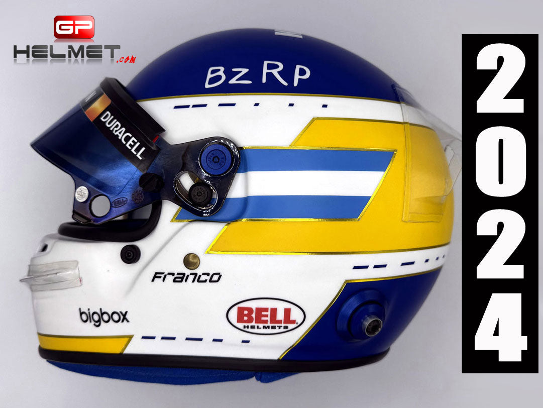 Franco Colapinto 2024 Brazil F1 Helmet / Carlos Reutemann Tribute ...